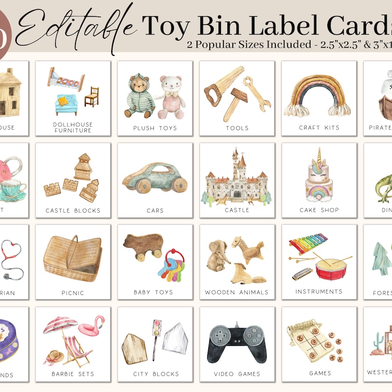 Template Toys Bins - Etsy UK