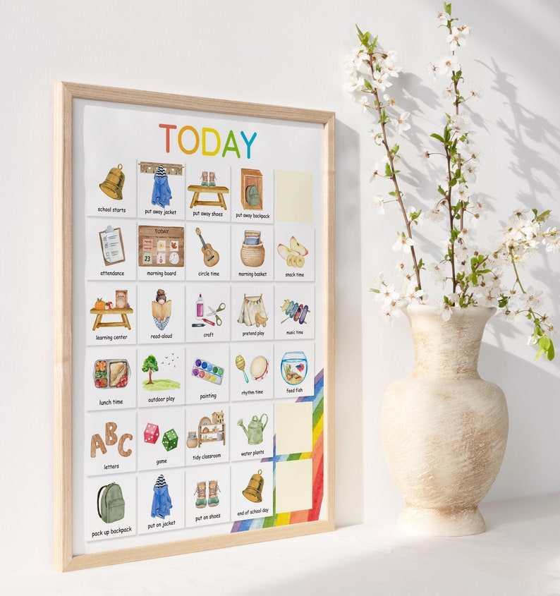 Editable Kids Daily Routine Cards for Classroom Schedule - Etsy Canada