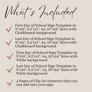 Chalkboard First Day of School Sign, Editable Back to School Sign, Last ...