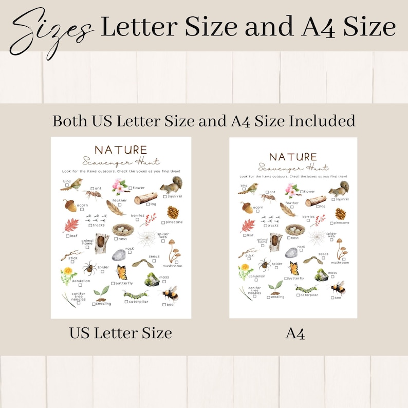 Nature Scavenger Hunt | Printable Outdoor Treasure Hunt for Kids ...