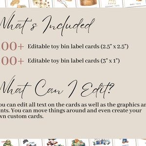 Editable Toy Storage Labels | Playroom Bin Organization | Toy Trofast ...
