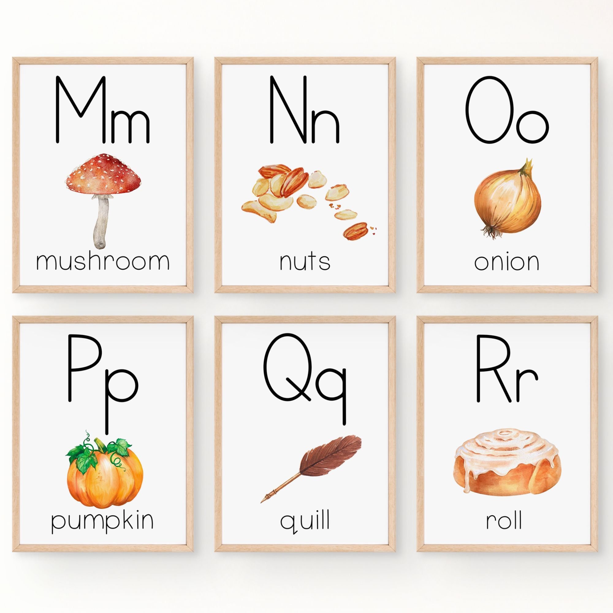 Autumn Alphabet Posters | Large Fall Alphabet Cards for Preschool ...