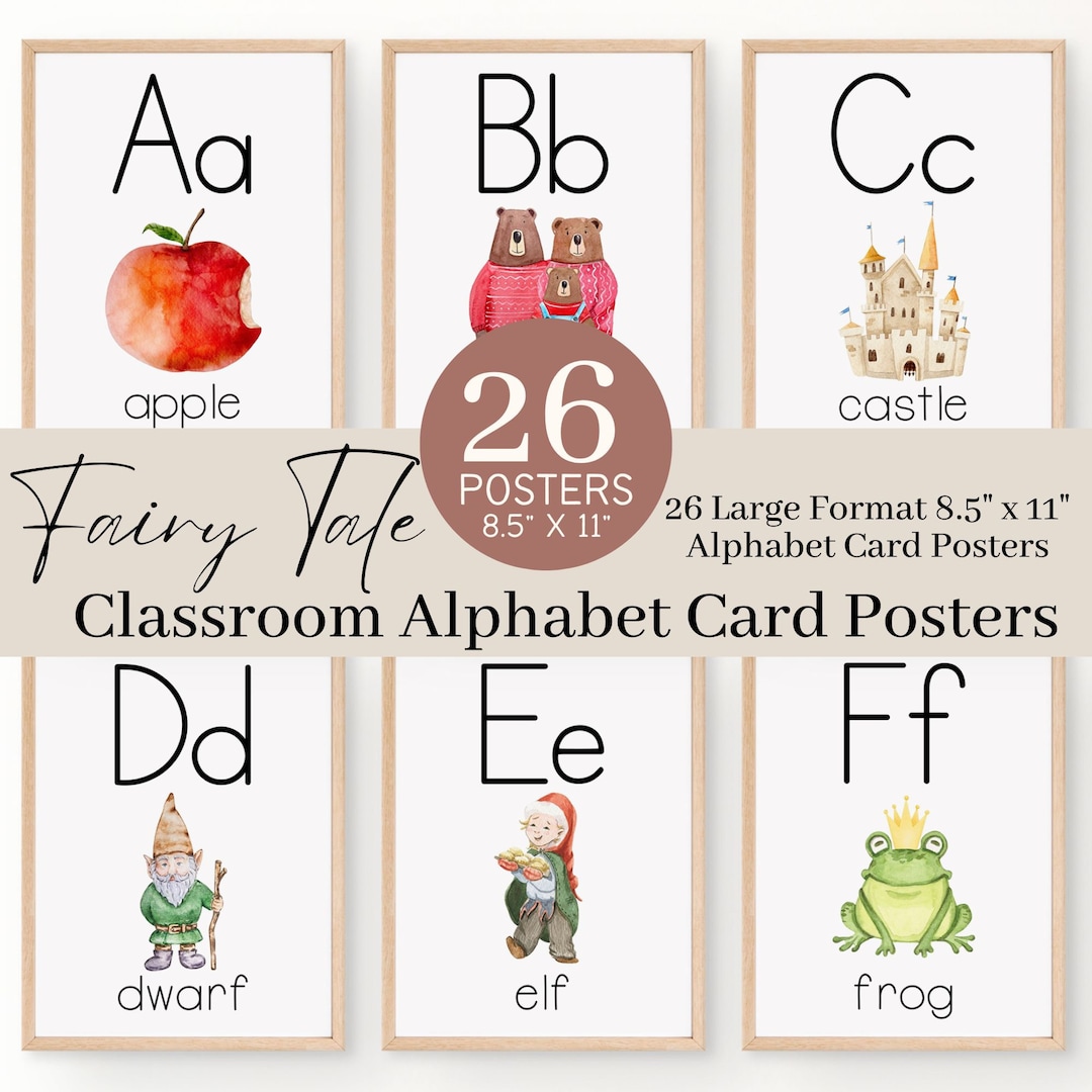 Fairy Tale Alphabet Posters | Large Fairy Tale Alphabet Cards for ...