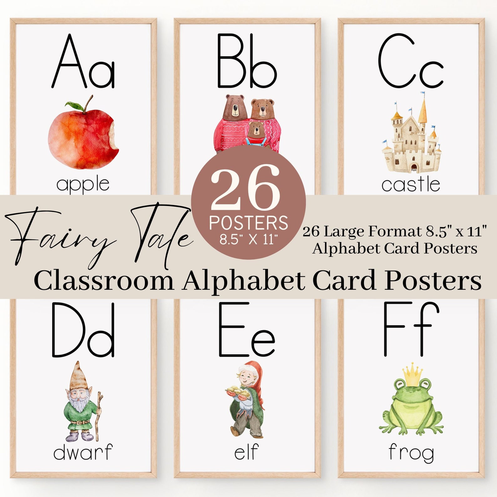 Fairy Tale Alphabet Posters | Large Fairy Tale Alphabet Cards for ...