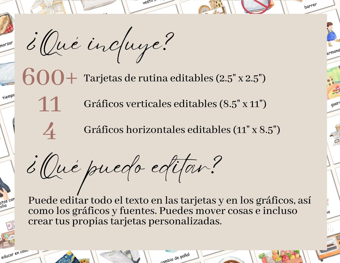 Tarjetas Editables De Rutina Diaria Para Niños | Horario Visual Diario ...