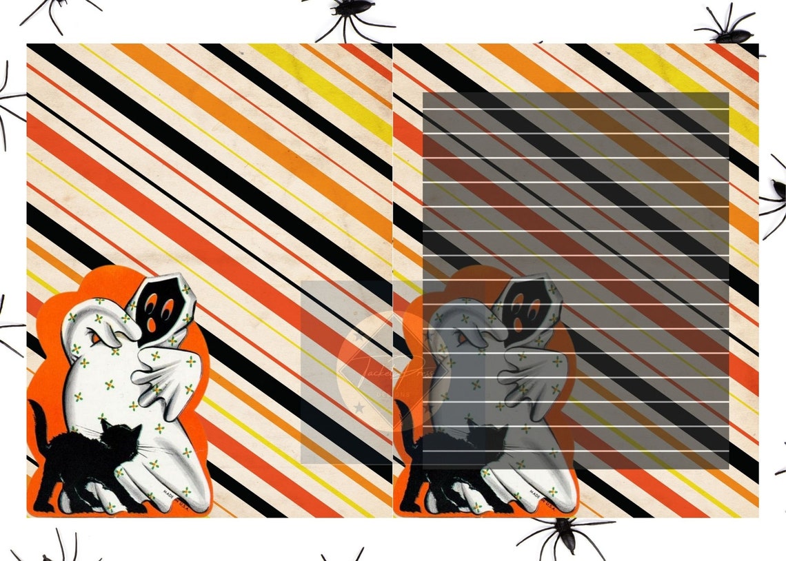 Spooktacular Ghost Halloween Digital Paper spooky Halloween Printable ...
