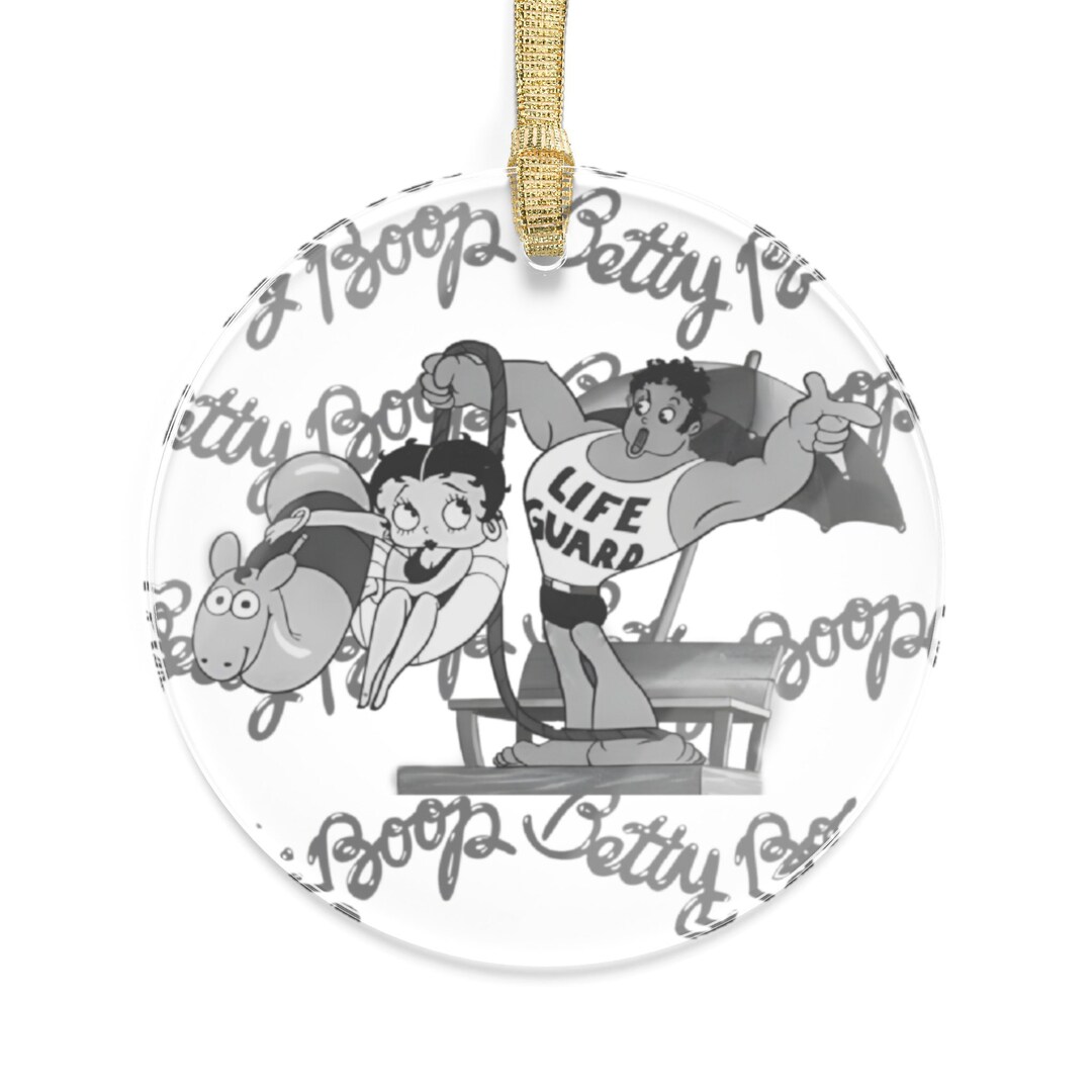 Betty Boop Acrylic Ornament – Classic Swim Cartoon, Lifeguard Design - Etsy