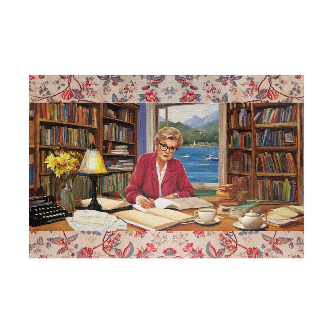 Jessica Fletcher Puzzle | Murder She Wrote Puzzle | Original Artwork ...