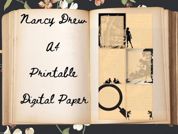 Nancy Drew Printable Stationery Digital Paper Writing | Etsy