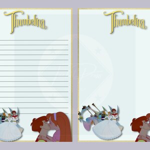 Thumbelina, Printable Stationery | Digital Paper | Writing Paper ...
