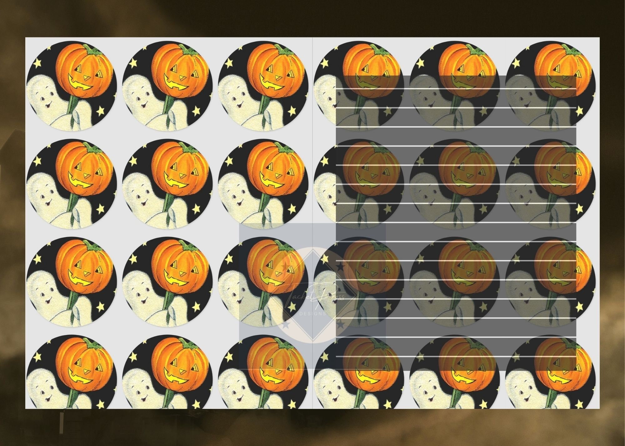 Spooktacular Ghost Halloween Digital Paper spooky Halloween Printable ...