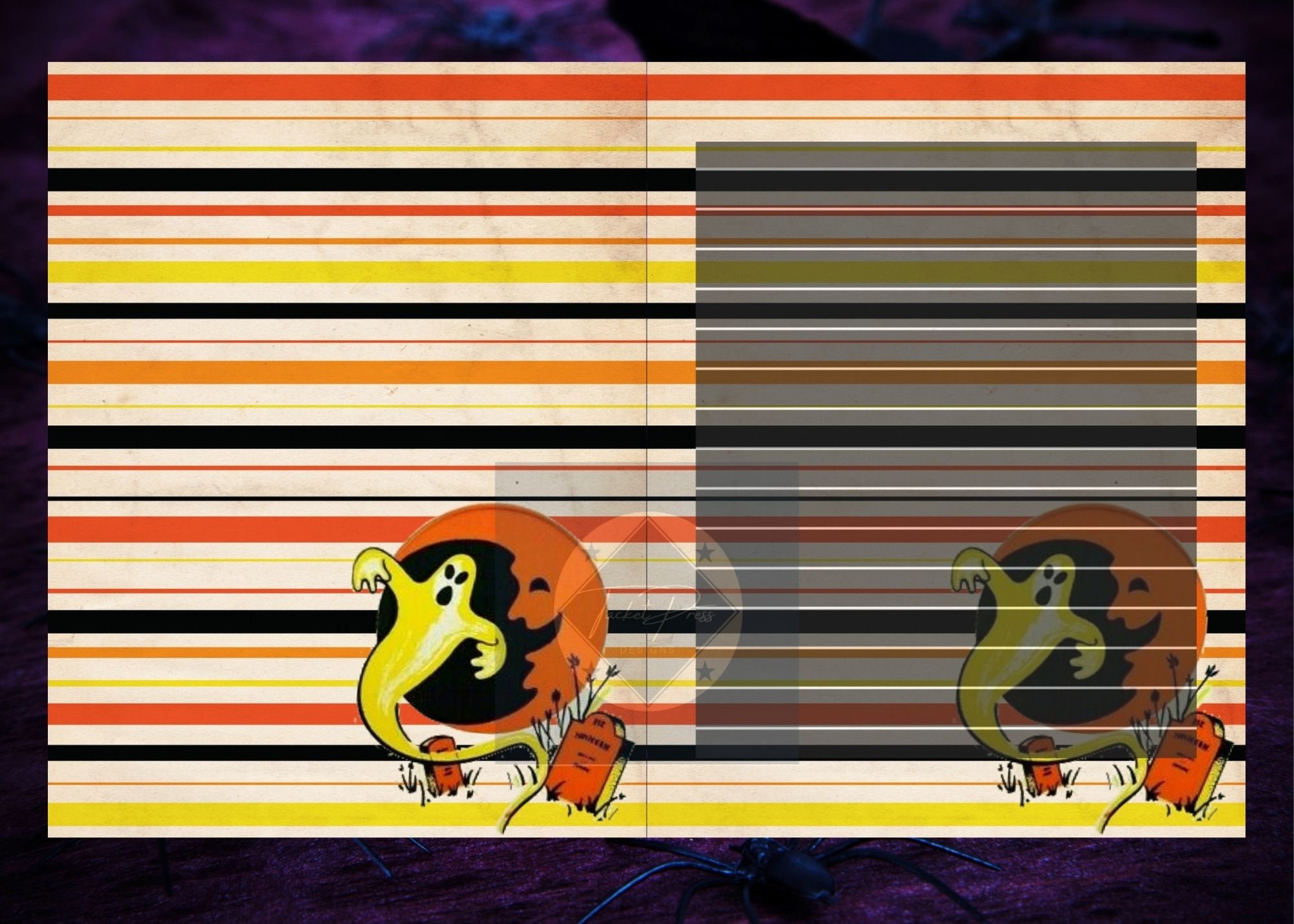 Spooktacular Ghost Halloween Digital Paper spooky Halloween Printable ...