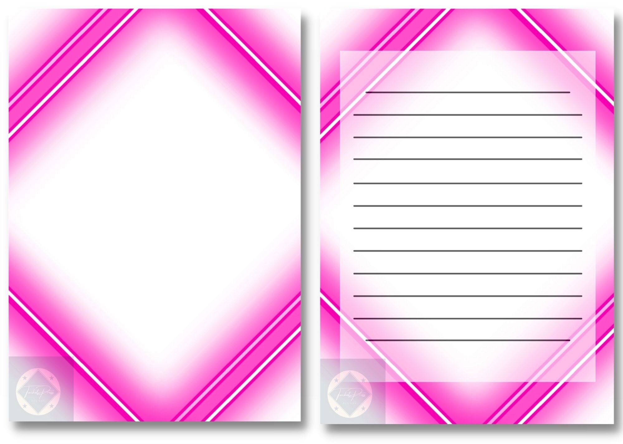 Retro Pastel Neon Printable Writing Paper digital - Etsy