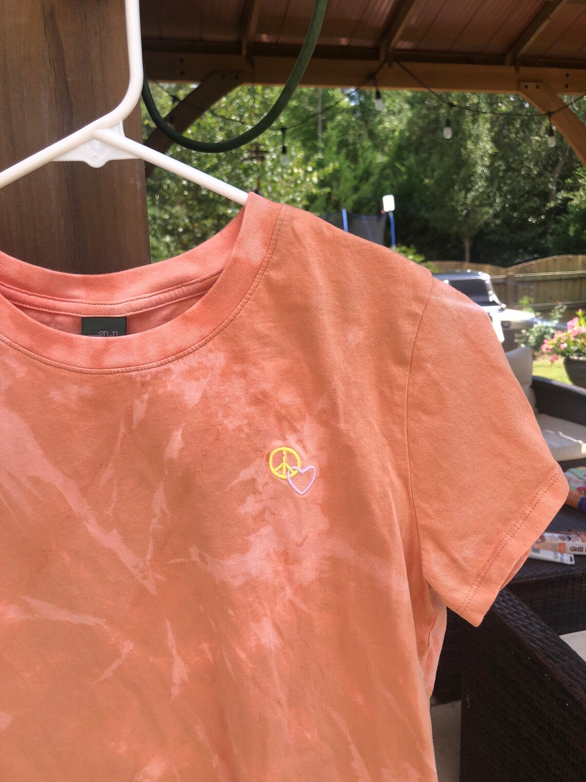 Bleached Orange T-shirt. SIZE: S. - Etsy