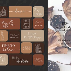 Ios 14 Fall Icons, Autumn App Icons Pack, Aesthetic Fall Widgets ...