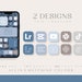 Ios Blue App Icons, Neutral Blue and Beige Icon Pack Aesthetic Original ...