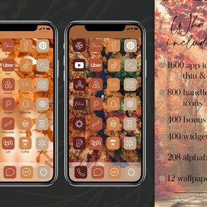 Ios 14 Fall Icons, Autumn App Icons Pack, Aesthetic Fall Widgets ...