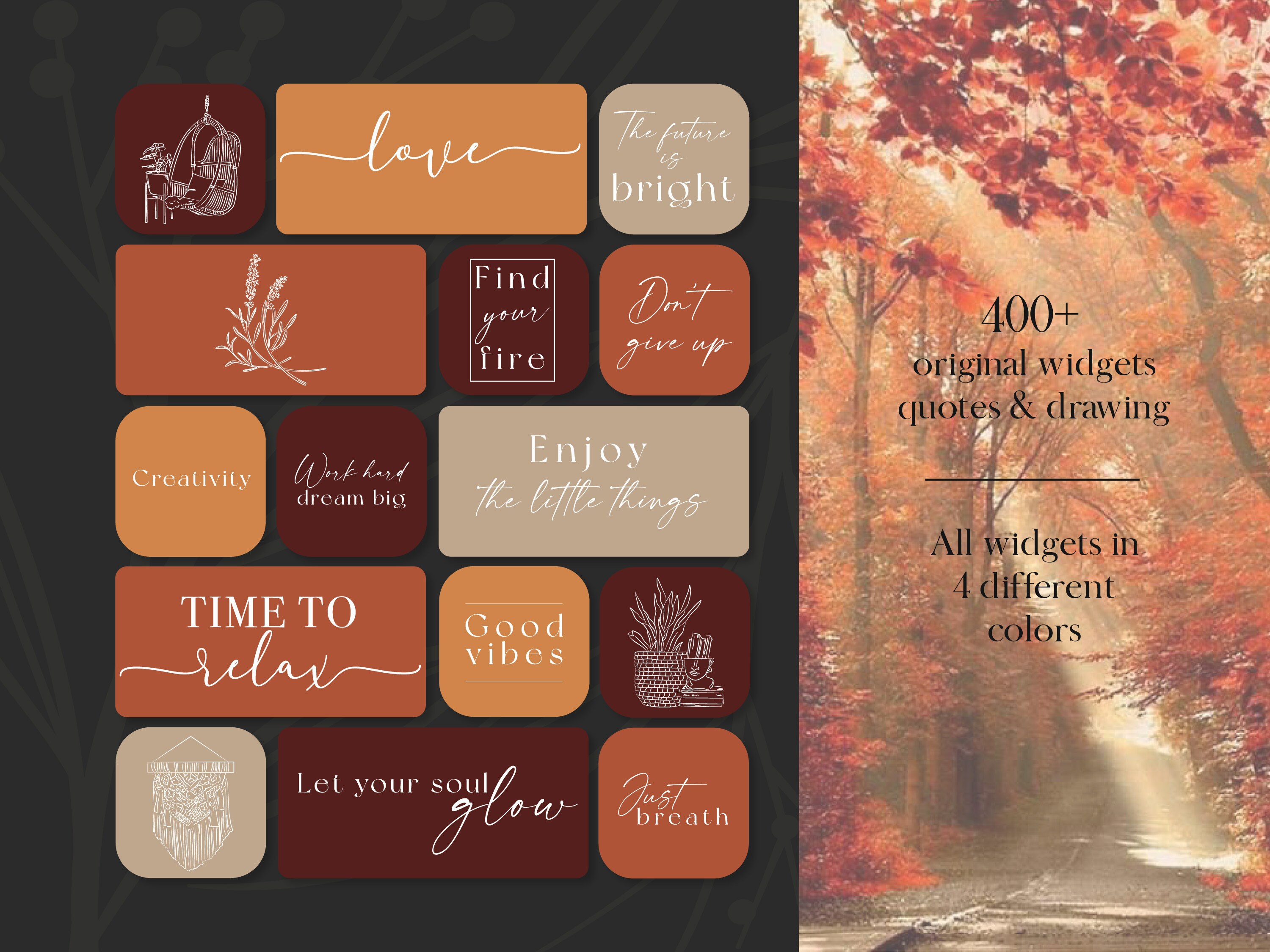 Ios 14 Fall Icons Autumn App Icons Pack Aesthetic Fall - Etsy