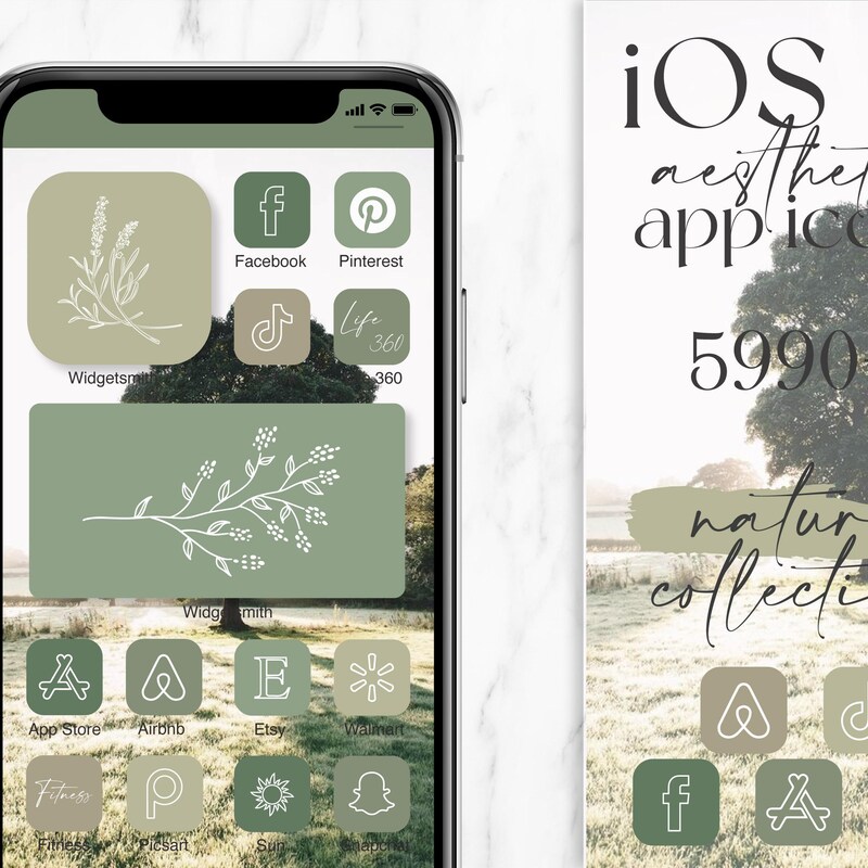 Green App Icons - Etsy
