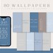 Ios Blue App Icons, Neutral Blue and Beige Icon Pack Aesthetic Original ...
