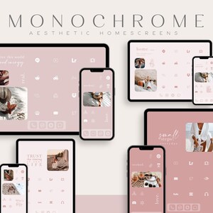 Ios Rose Gold and Pink App Icons, Neutral Icon Pack - Aesthetic ...