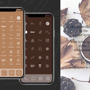 Ios 14 Fall Icons, Autumn App Icons Pack, Aesthetic Fall Widgets ...