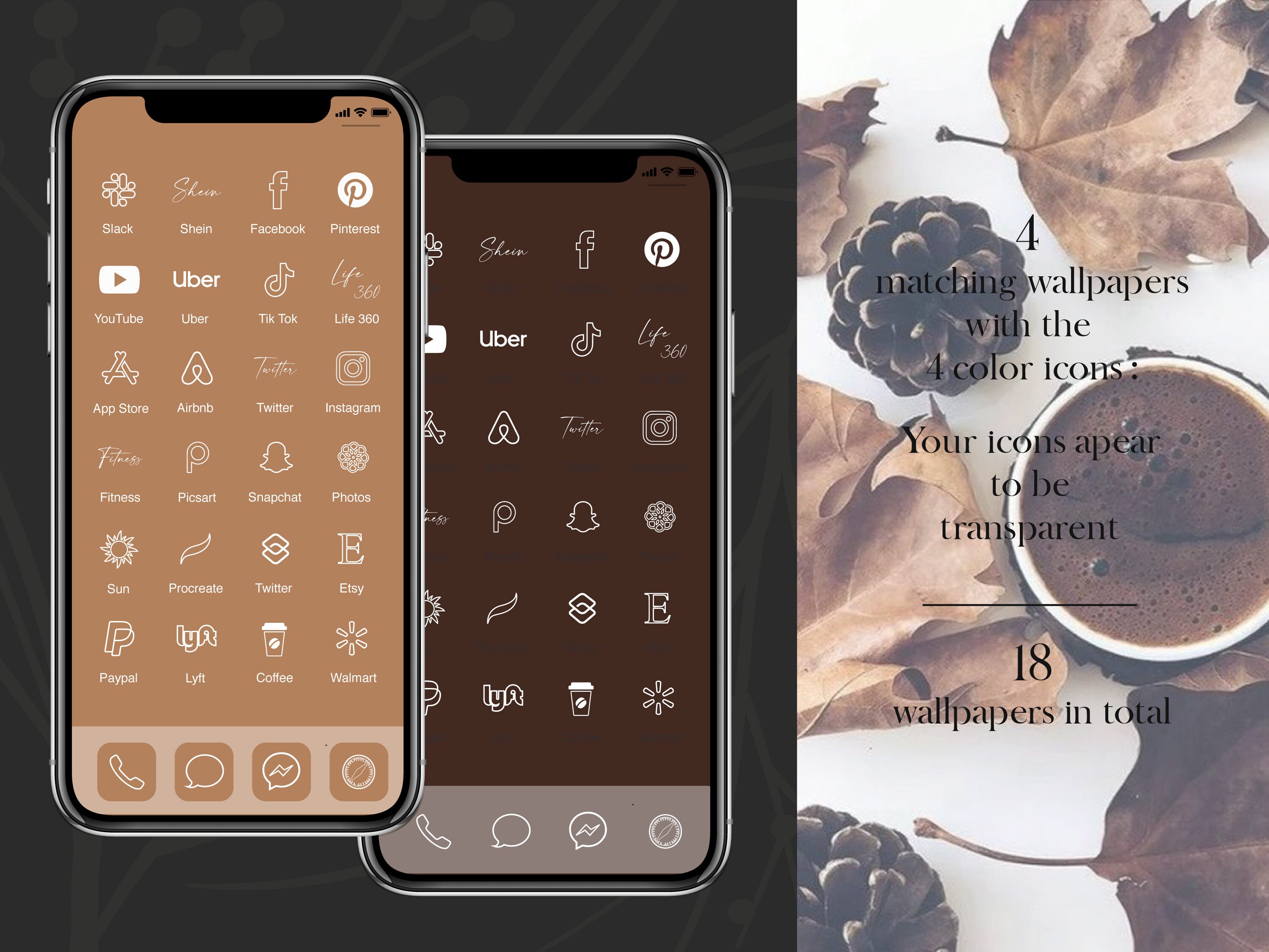 Ios 14 Fall Icons Autumn App Icons Pack Aesthetic Fall - Etsy
