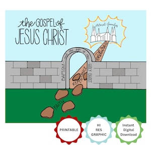 The Gospel of Jesus Christ | Graphic | Illustration | LDS | Primary ...