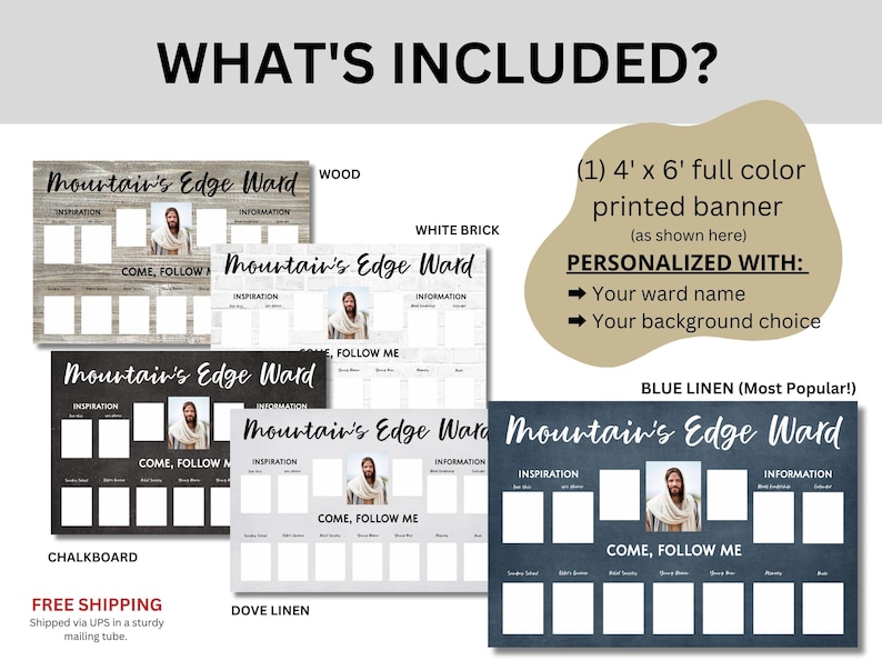 WARD BOARD | Ward Bulletin Board | Personalized | Easy | Ready to Hang ...