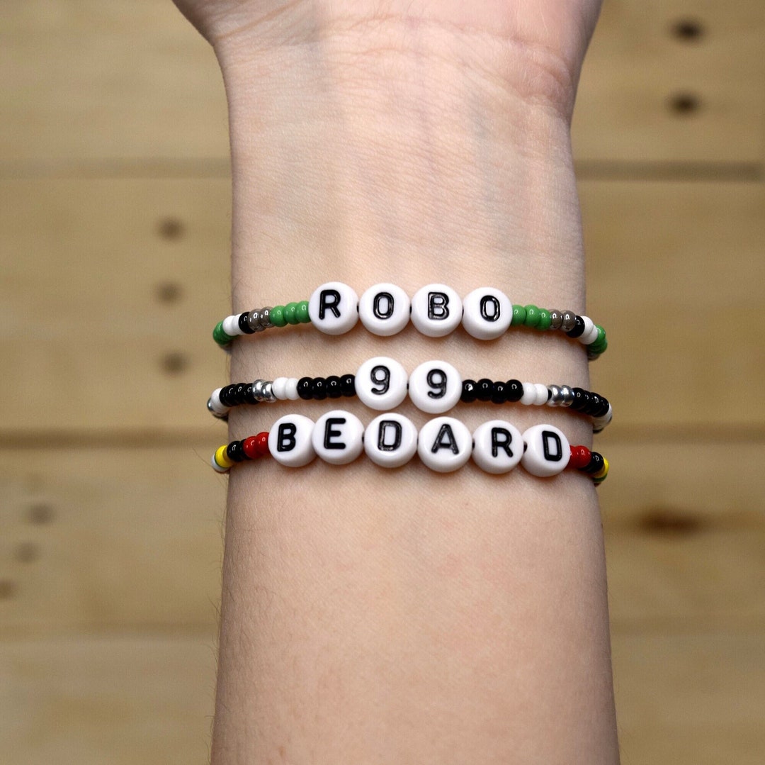 Customizable NHL Inspired Bracelets Custom Hockey Bracelet Custom Sport ...