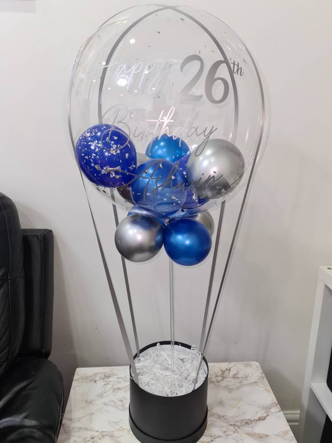 Personalised Balloon With an Empty Box. Fill With Any Gift. - Etsy UK