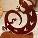 Vintage Partylite Rustic Metal Kokopelli Lizard and Gecko Tealight ...