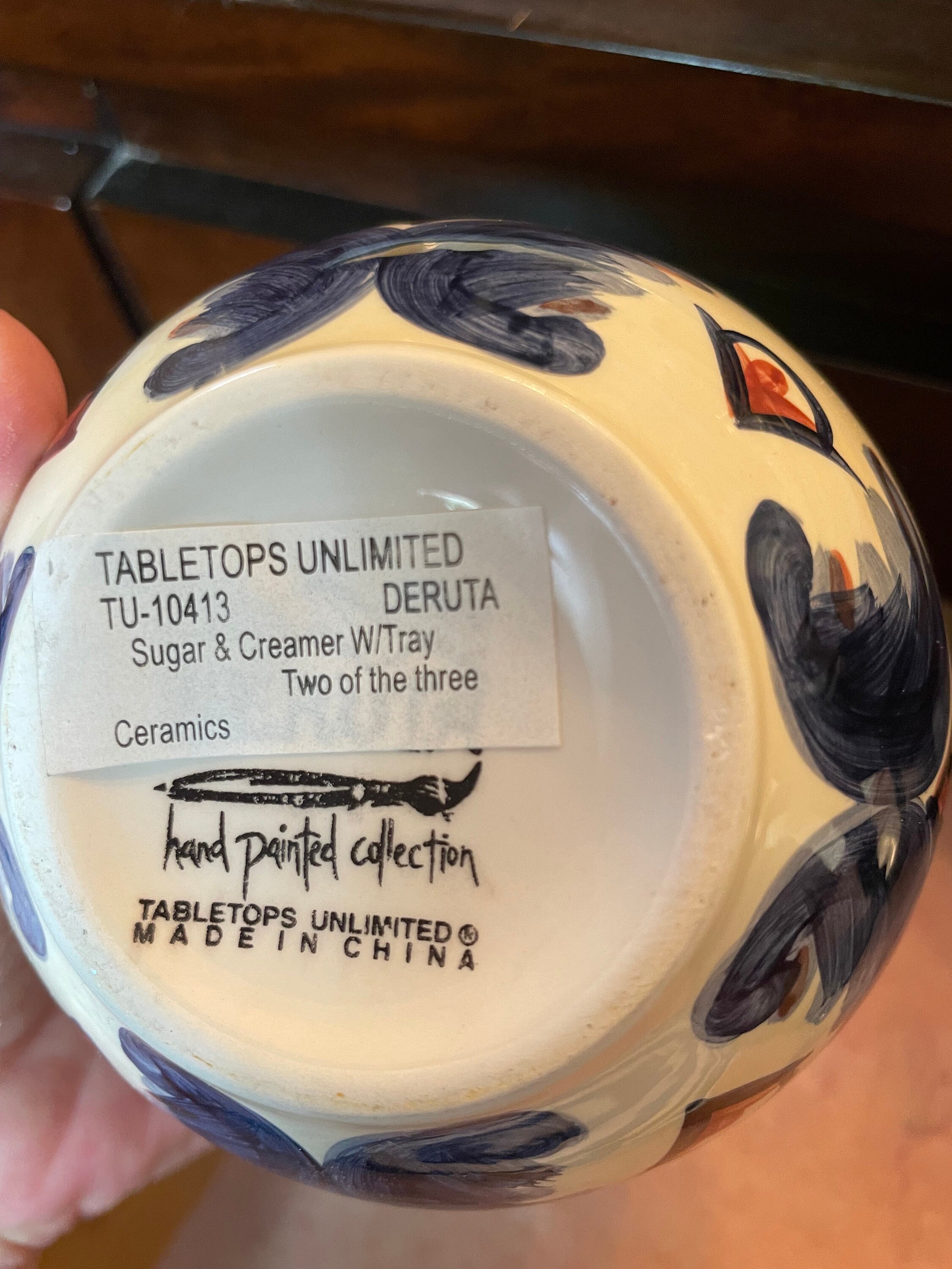 Deruta of Italy Tabletop Hand Painted Accessory Set - Salt Pepper ...