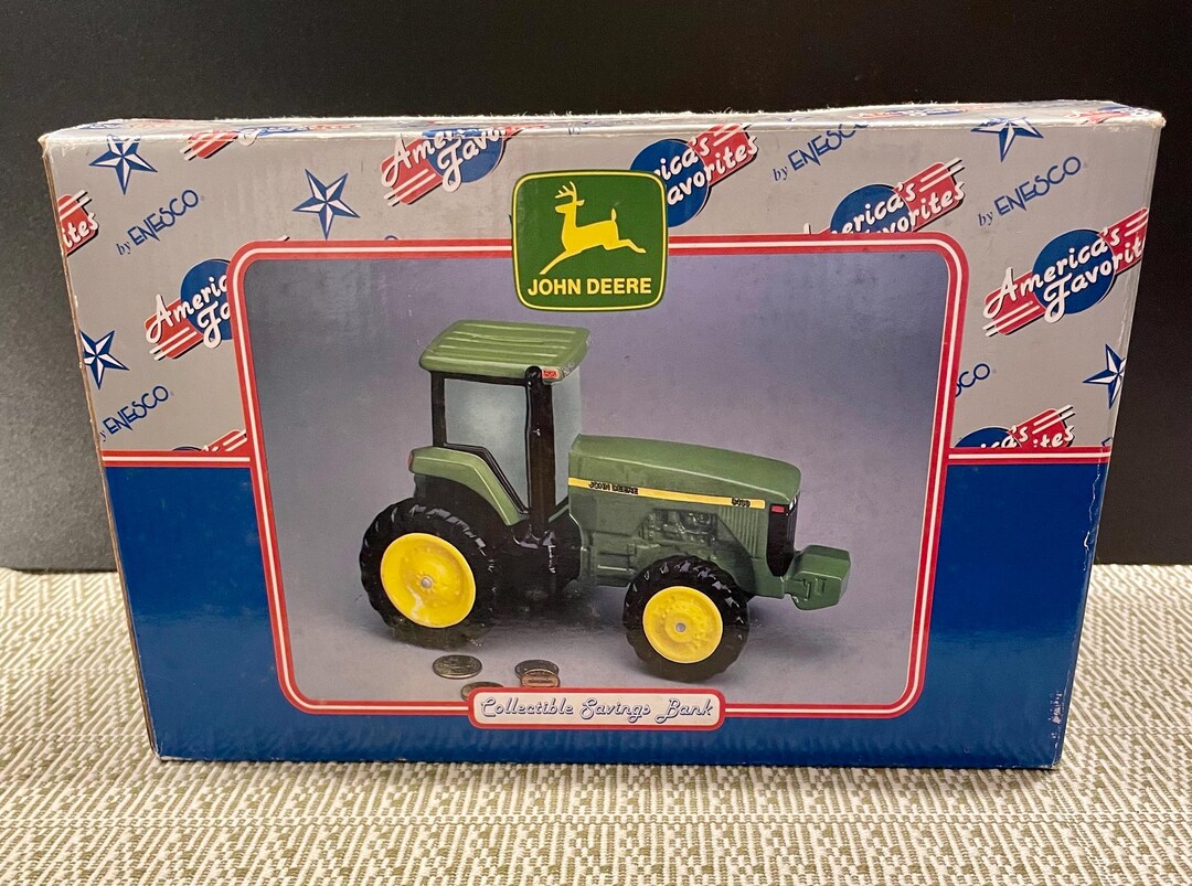 John Deere Tractor Bank Enesco Numbered NOS 1998 - Etsy