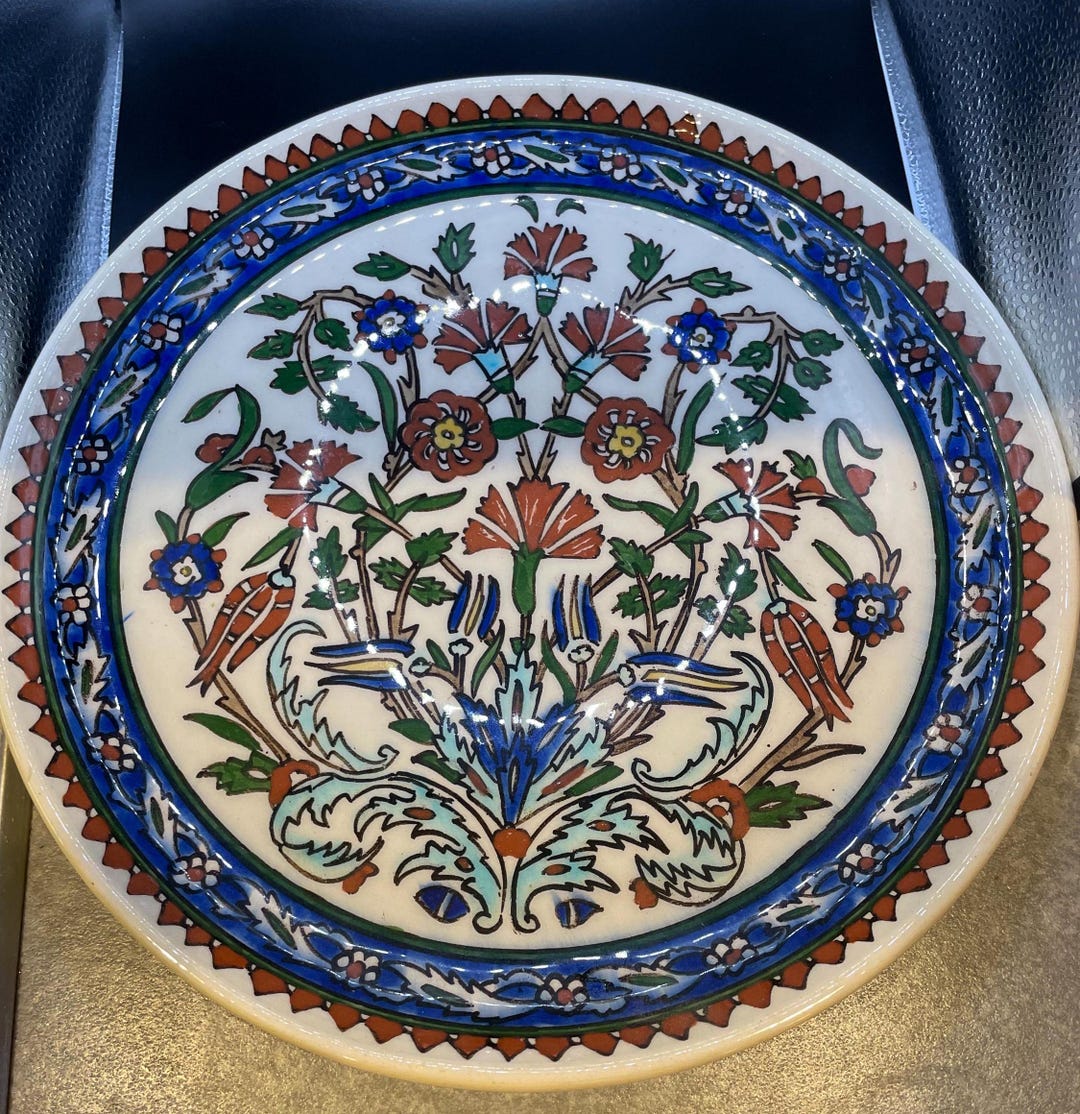 Handmade Ozen Turkish Platter Antique Art Plate Rare Find - Etsy
