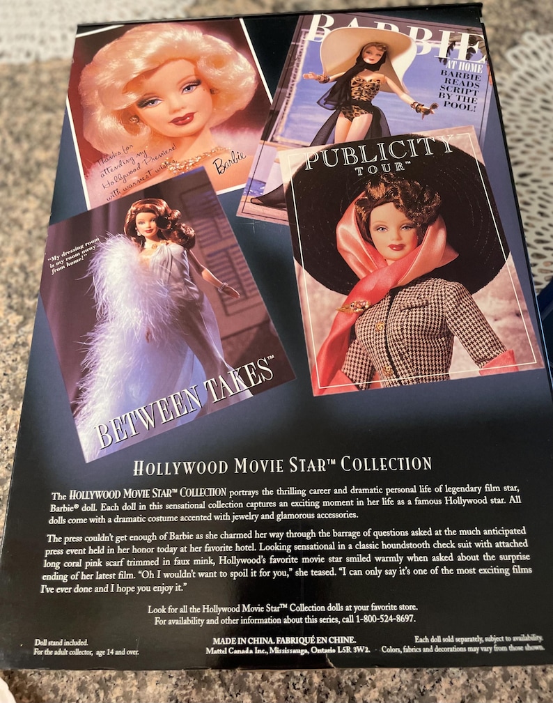2000 Hollywood Movie Star Barbie: Publicity Tour, Collector's Edition ...