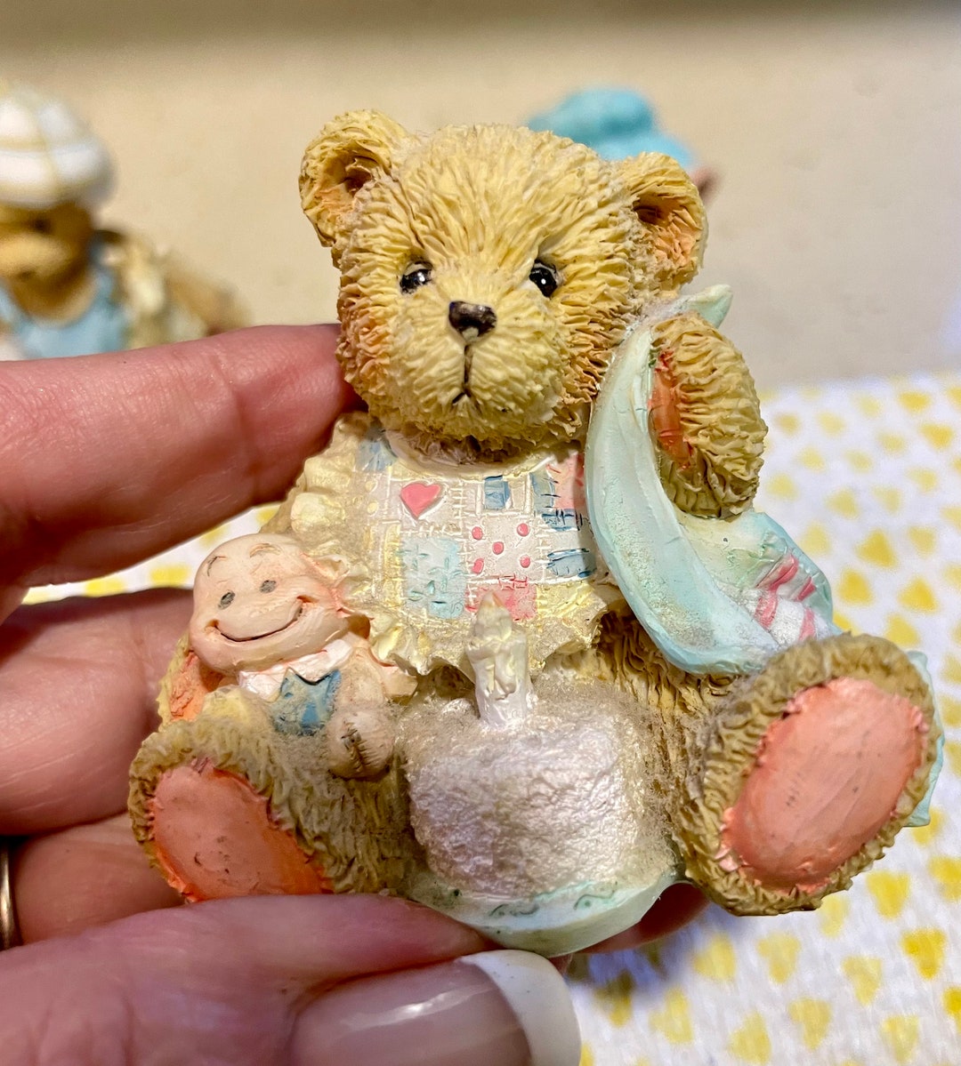 Vintage Cherished Teddies Figurine Collection Bundle of 7 Rare Finds ...