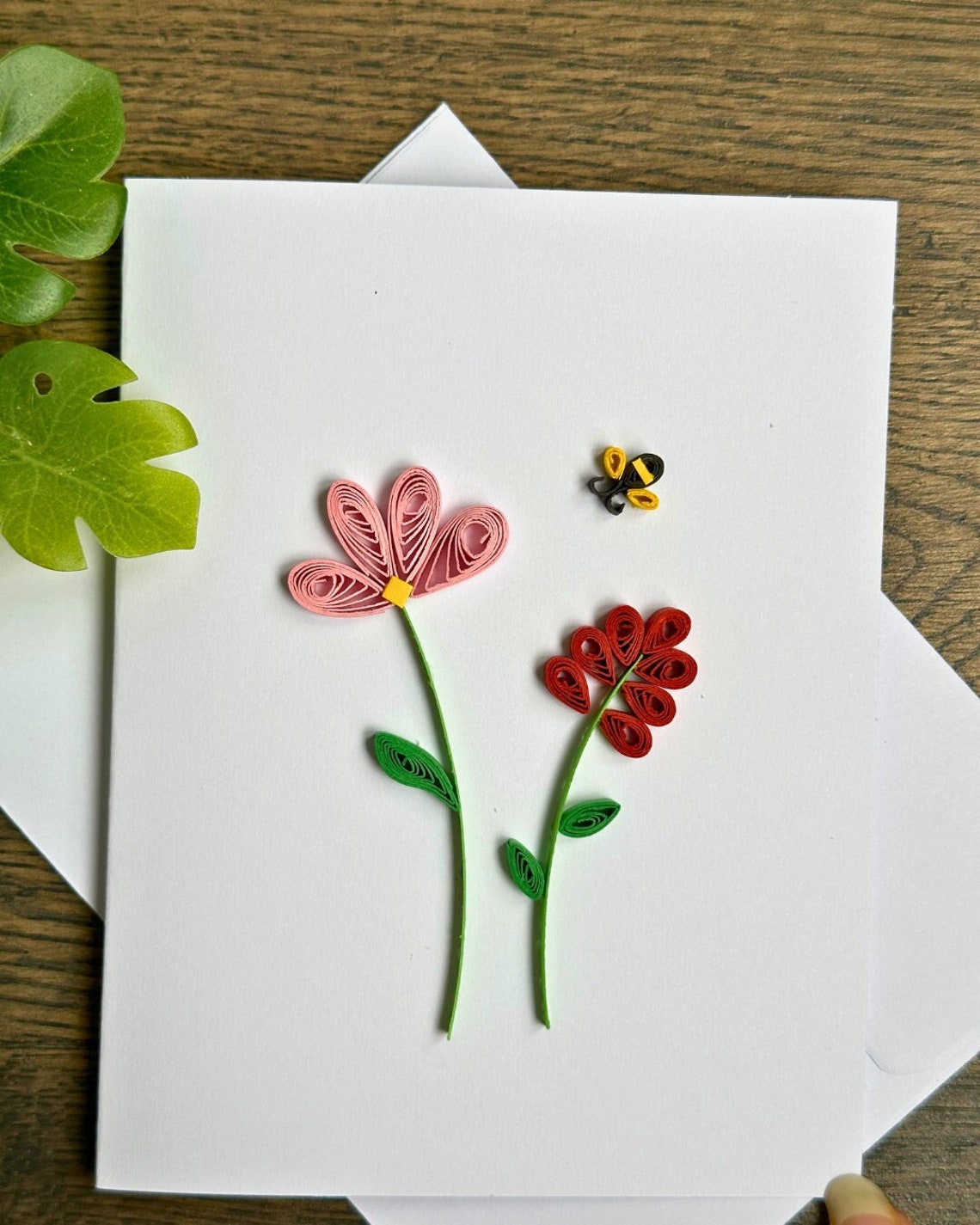 Everyday Greeting Card Quilled Flower Card - Etsy