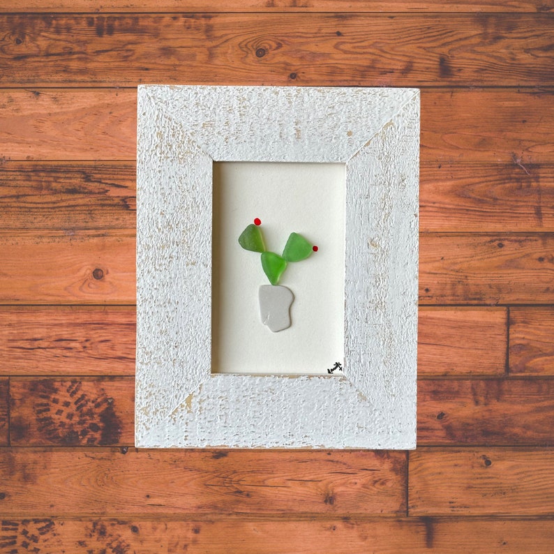 3D Miniature 2x3 Art, Sea Glass Art, Small Mini Art, Tabletop Art ...