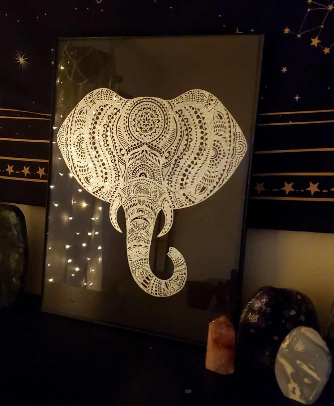 Elephant Mandala, One of a Kind. - Etsy