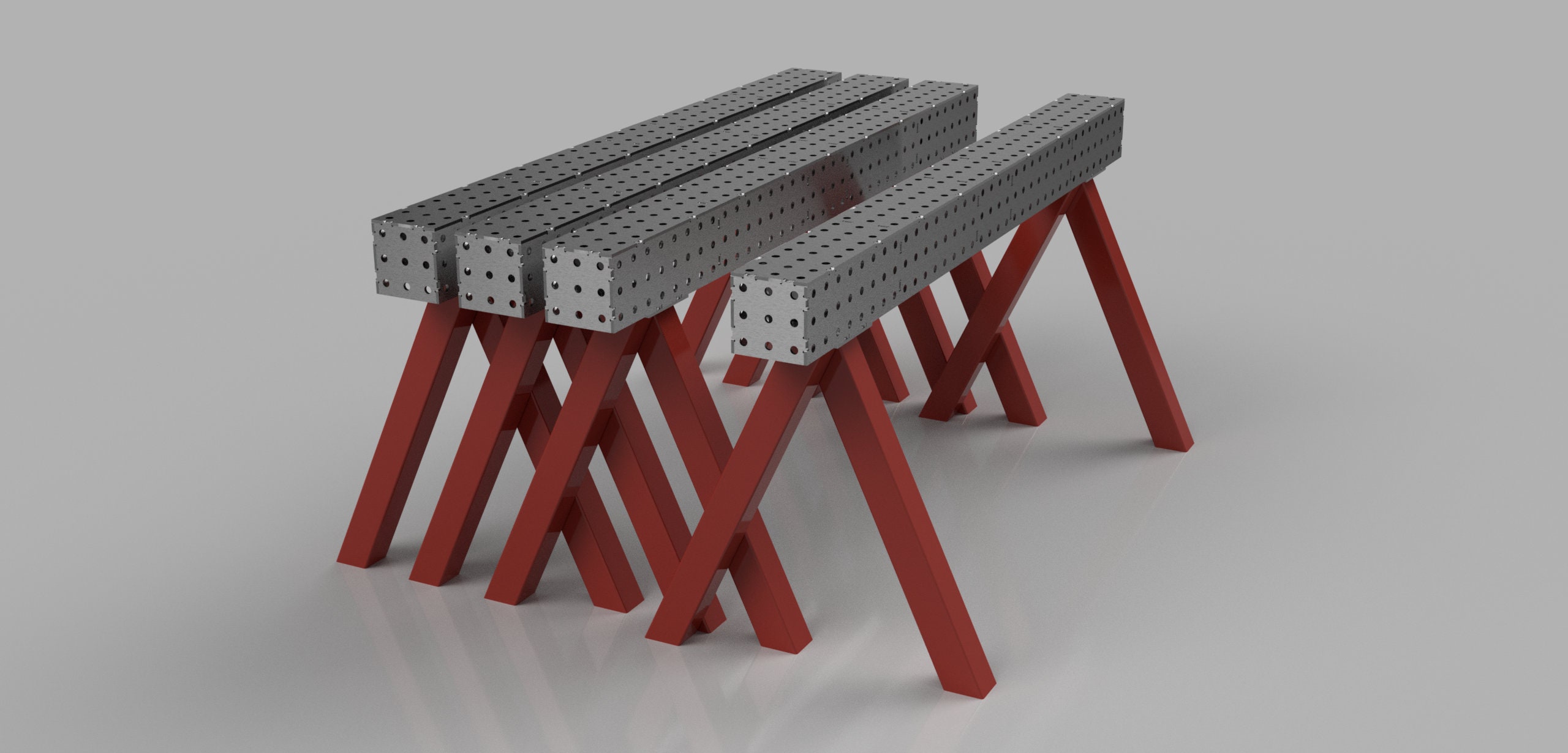 Welding Trestle 6 X 72 X 6 X 1/4 Inch DXF - Etsy