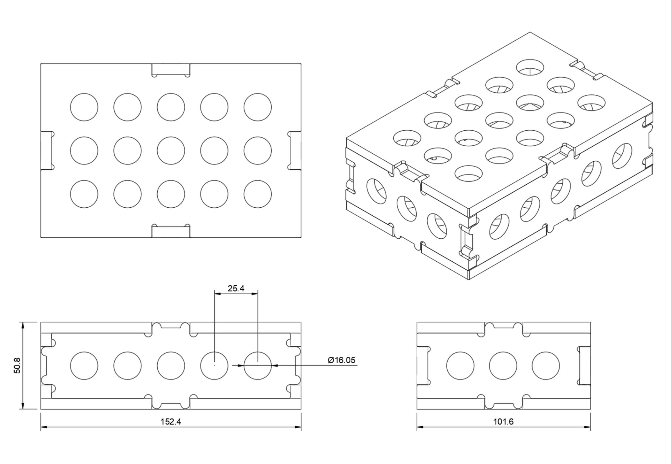Welding 246 Block 2 X 4 X 6 X 1/4inch DXF - Etsy