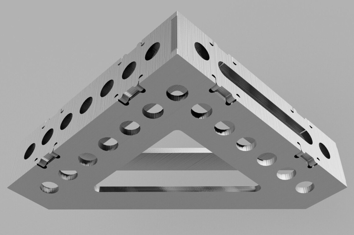Welding Square 90 Degree 8 X 8 X 2 X 1/4 Inch DXF Files - Etsy