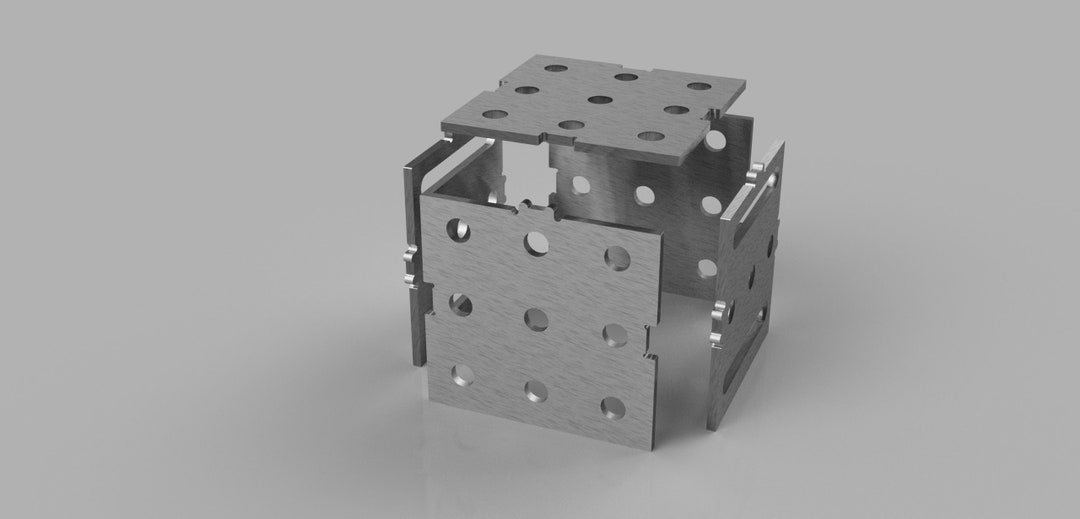 Welding Block Slotted (2) 150 X 150 X 150 X 6mm DXF Files - Etsy