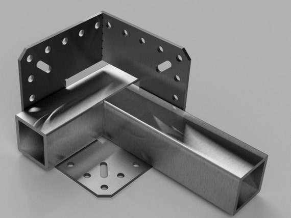 Welding Corner Clamping Square 250 X 250 X 117 X 8mm DXF | Etsy