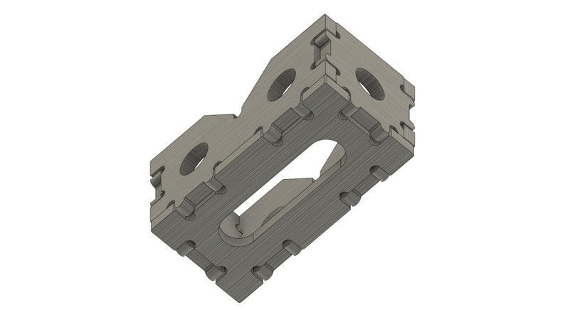 Welding V Block Adjustable Clamping Jig 50 X 100 X 50 X 6mm DXF Files ...