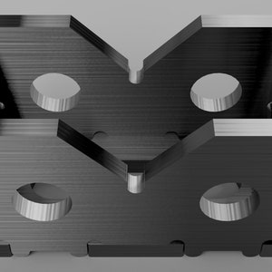 Welding V Block Adjustable Clamping Jig 50 X 100 X 50 X 6mm DXF Files ...