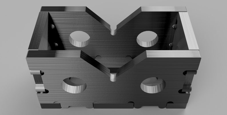 Welding V Block Adjustable Clamping Jig 50 X 100 X 50 X 6mm DXF Files ...