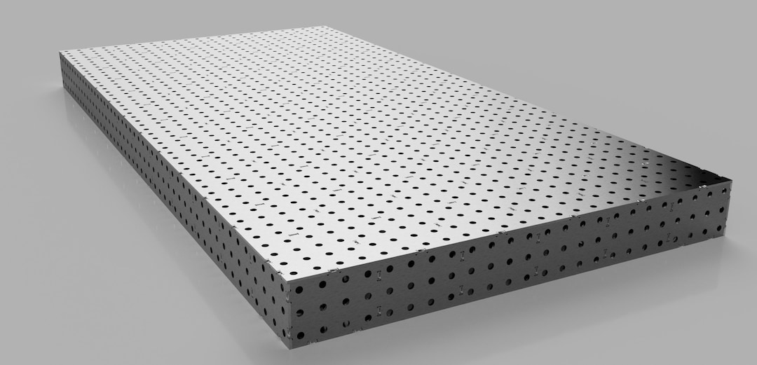 Welding Table 2400 X 1200 X 150 X 6mm DXF Files - Etsy