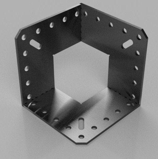 Welding Corner Clamping Square 250 X 250 X 117 X 8mm DXF - Etsy